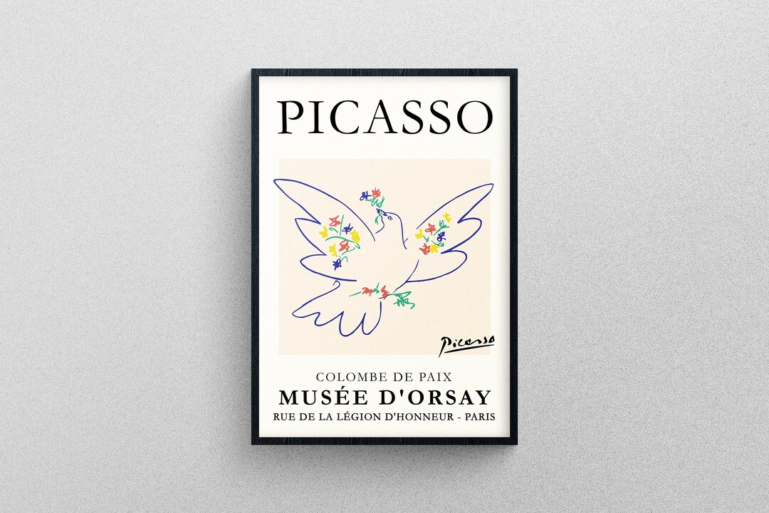 Picasso's Doves of Peace Poster Art | Exhibition Print in High ...