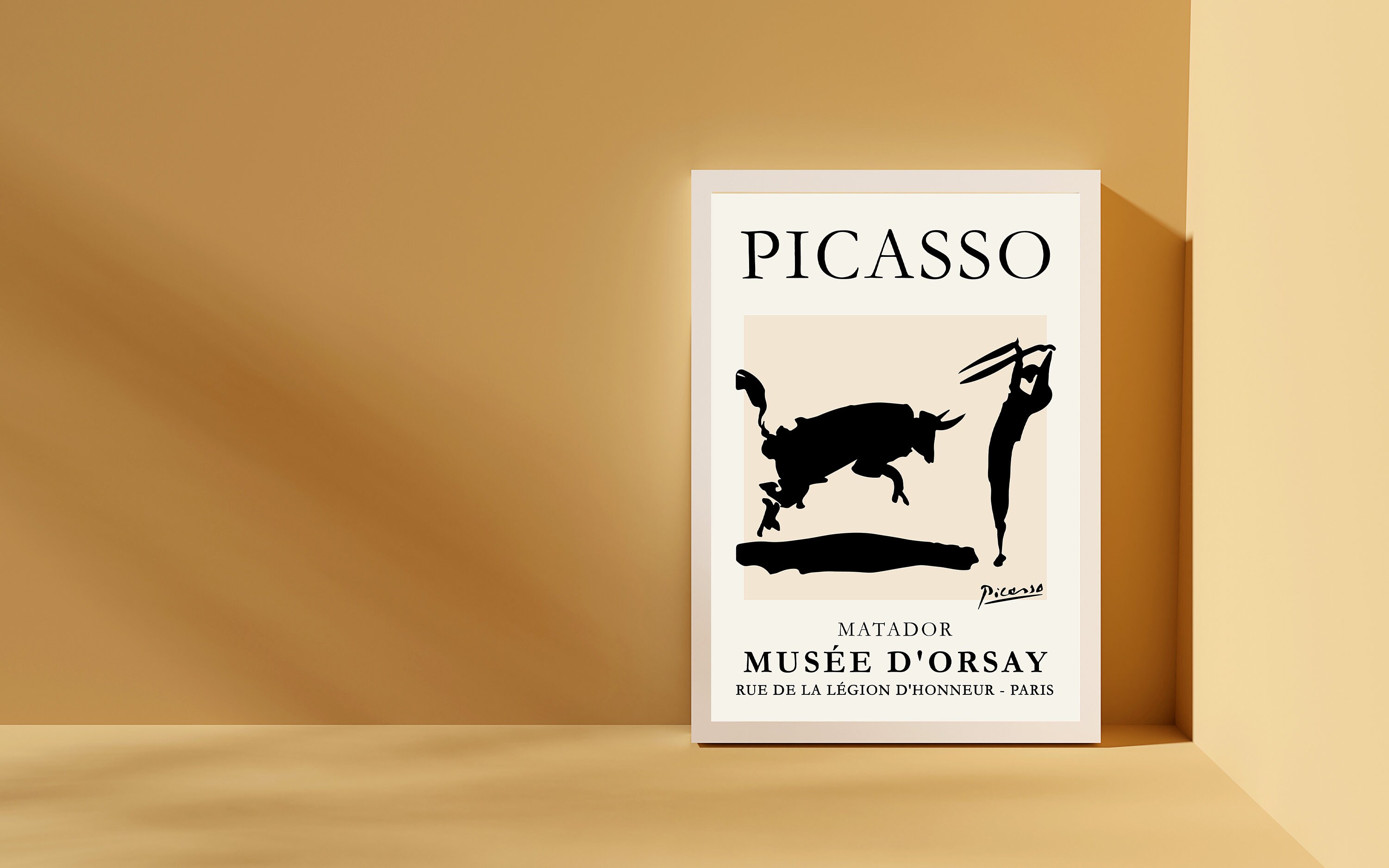 Picasso's Matador Poster Art | Exhibition Print in High Resolution - Etsy