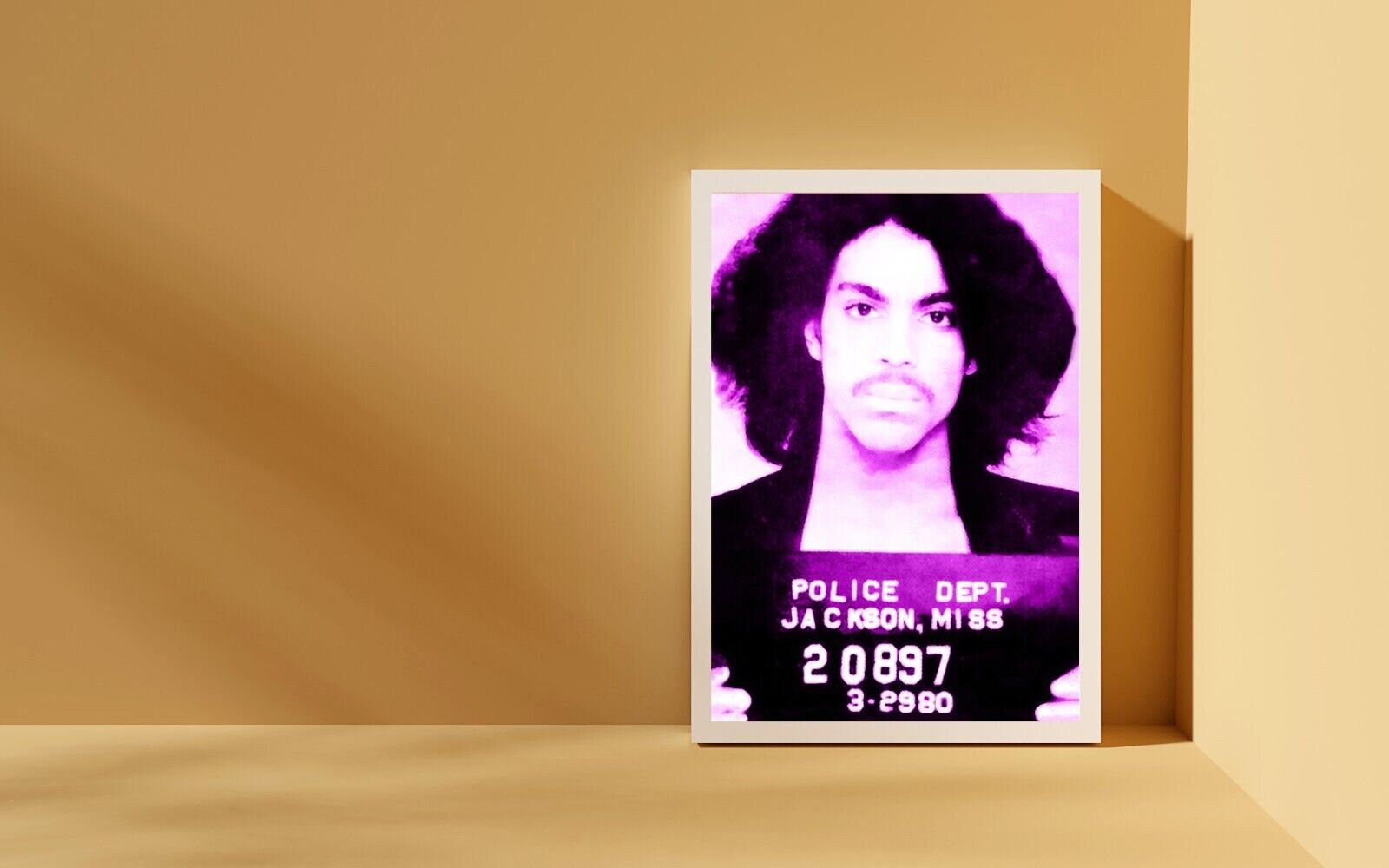 The Prince Mugshot After Mississippi Arrest 1980, Art Exhibition Print ...