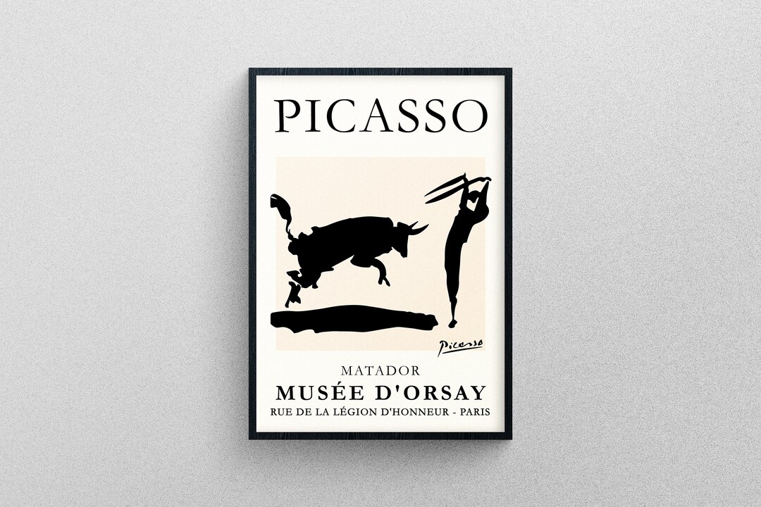Picasso's Matador Poster Art | Exhibition Print in High Resolution - Etsy