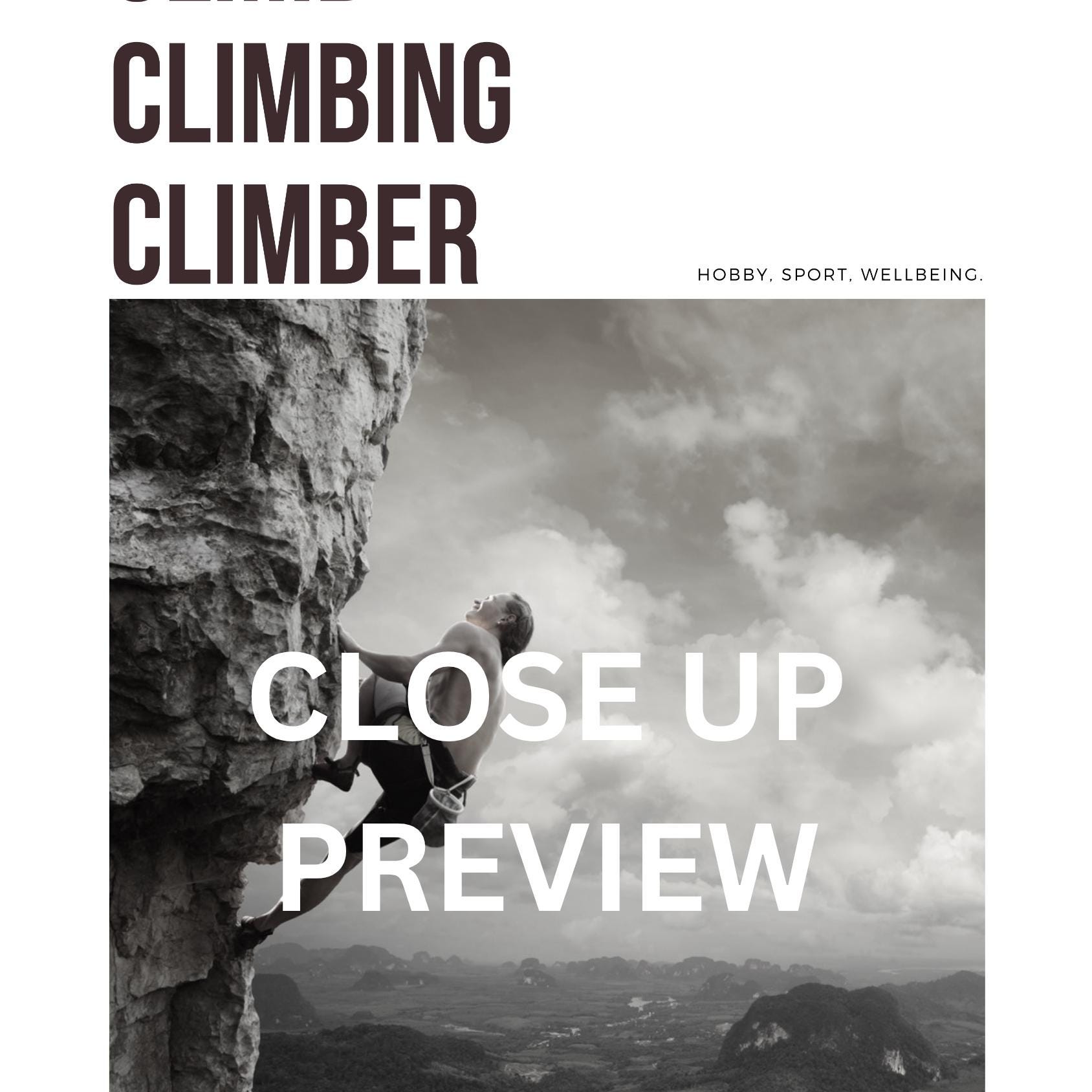 Climb, Climbing, Climber Definition Print. Rock Climber Wallart Poster ...