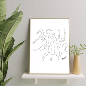 Picasso's Dancing Line Drawing Poster Art Drawing | Exhibition Print in ...