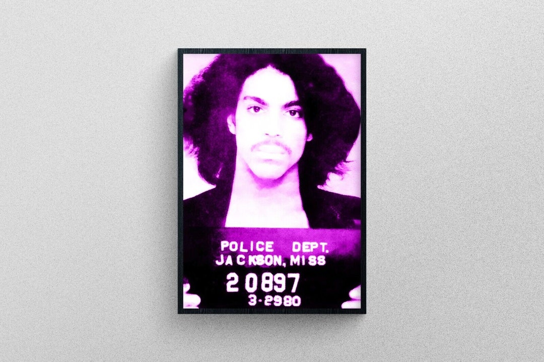 The Prince Mugshot After Mississippi Arrest 1980, Art Exhibition Print ...