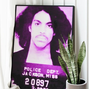 The Prince Mugshot After Mississippi Arrest 1980, Art Exhibition Print ...