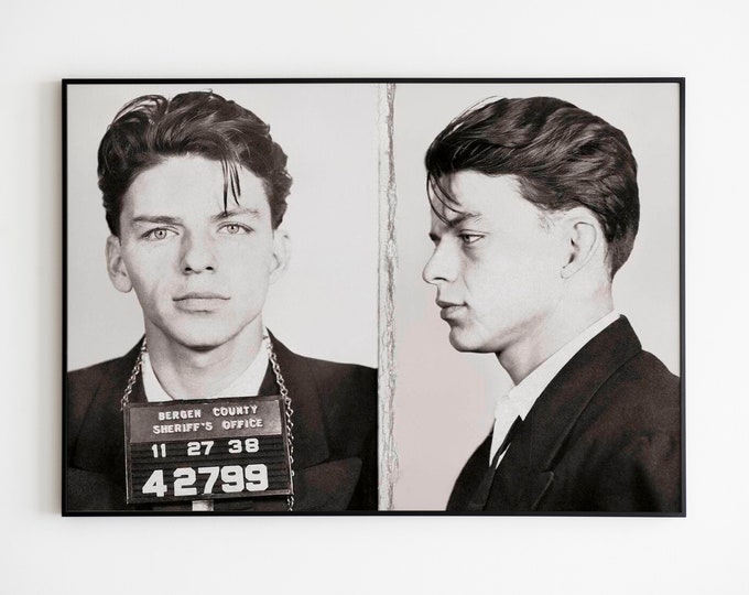 Frank Sinatra Mugshot 1938 Poster - Etsy