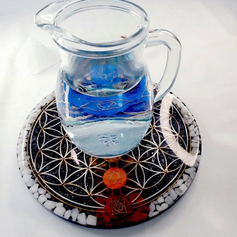 7 Chakras Charging Plate. Spiritual Gifts for Aura - Etsy