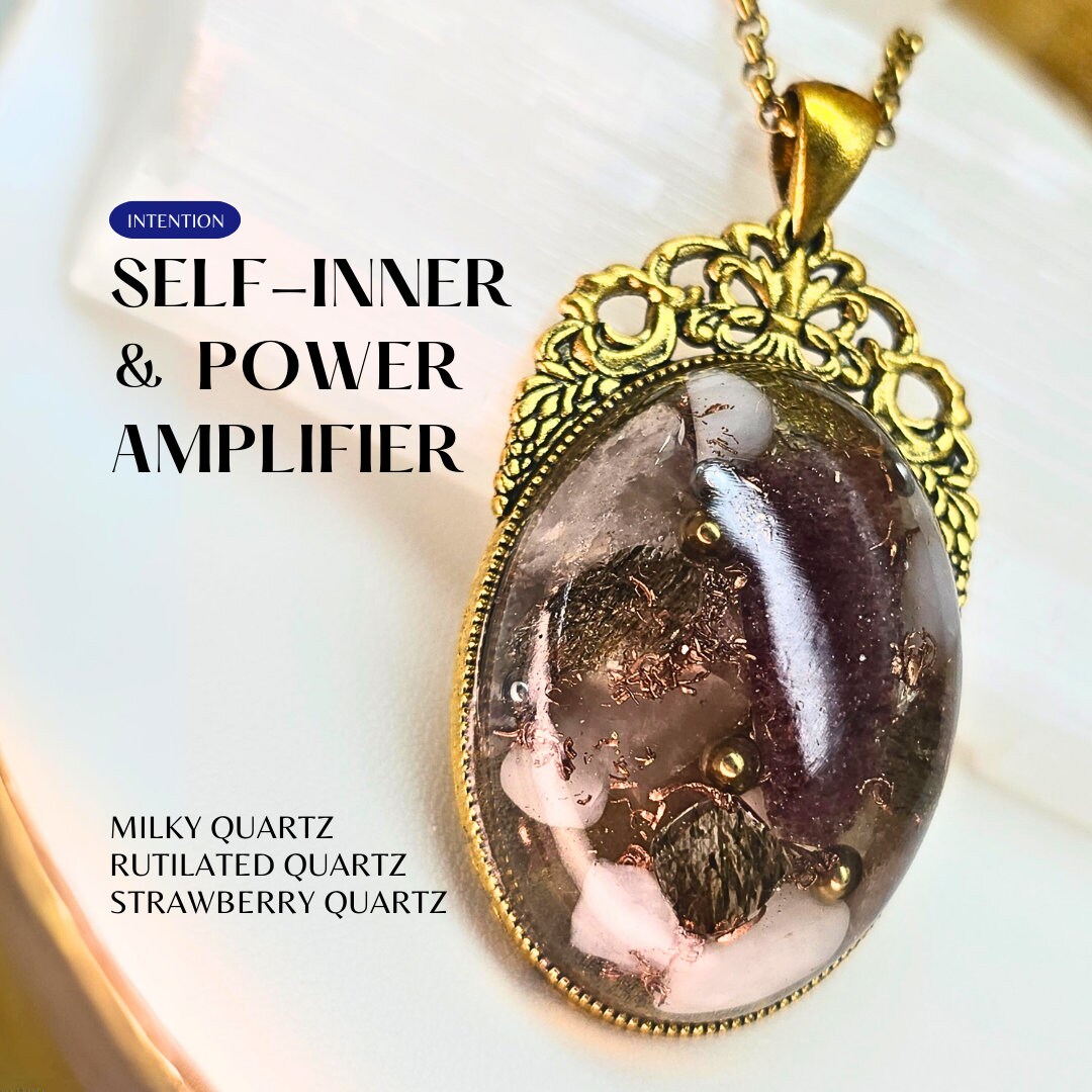 Orgonite Amulet for Self Inner and Power Amplifier. Strawbery ...