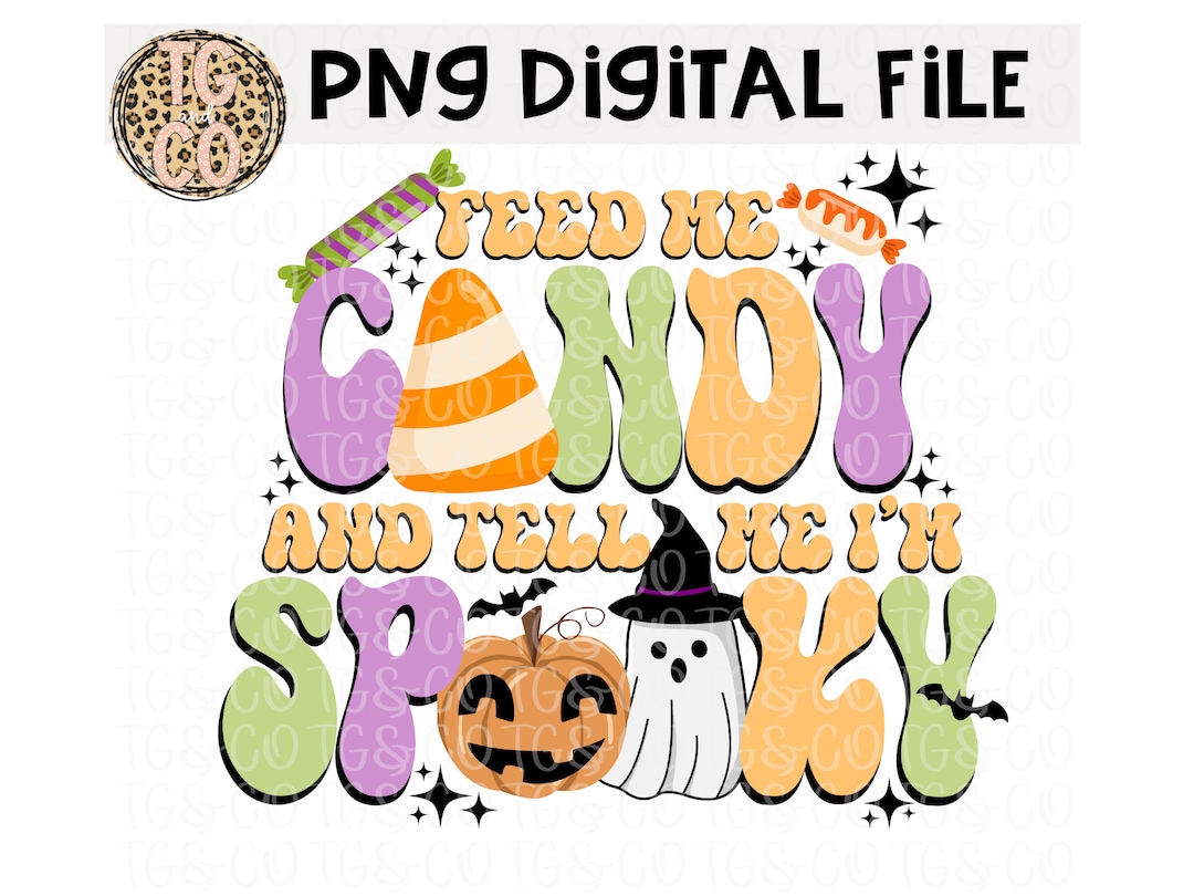 Tell Me I'm Spooky Spooky Png Retro Halloween Groovy - Etsy