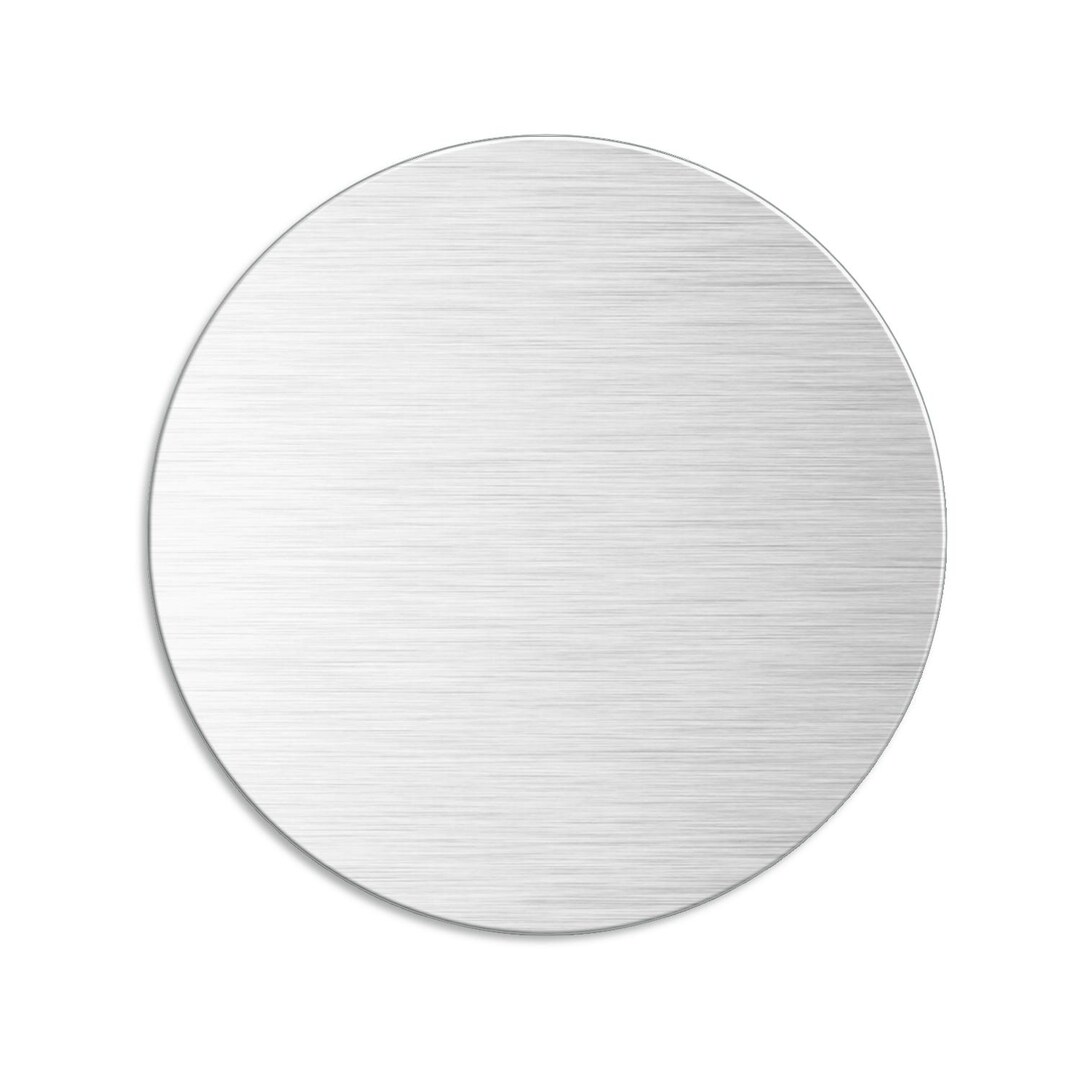 Blank Aluminium Round, Sign for Engraving 75 Mm Diameter in Matt Gold ...