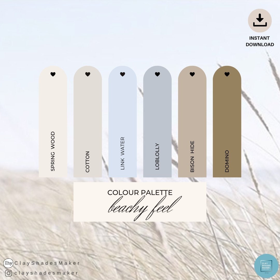 FIMO - Beachy Feel - 6 Colour Recipe Palette/ Polymer Clay Colour ...