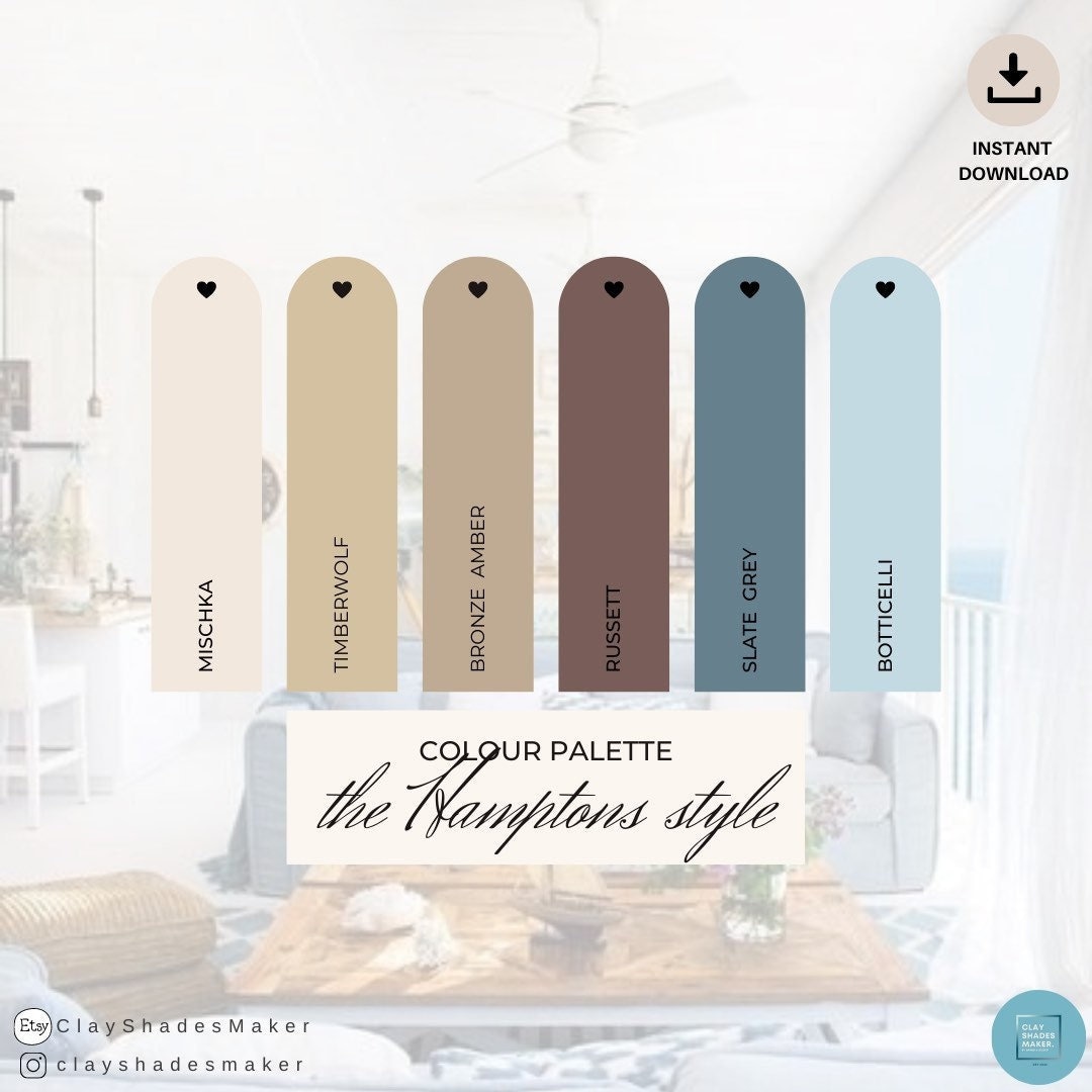 FIMO - the Hamptons Style - 6 Colour Recipe Palette /polymer Clay ...