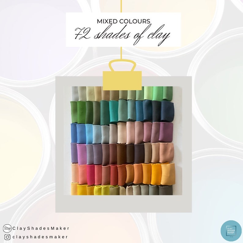 FIMO - 72 Shades of Clay Colour Recipe Palette - Polymer Clay /clay ...