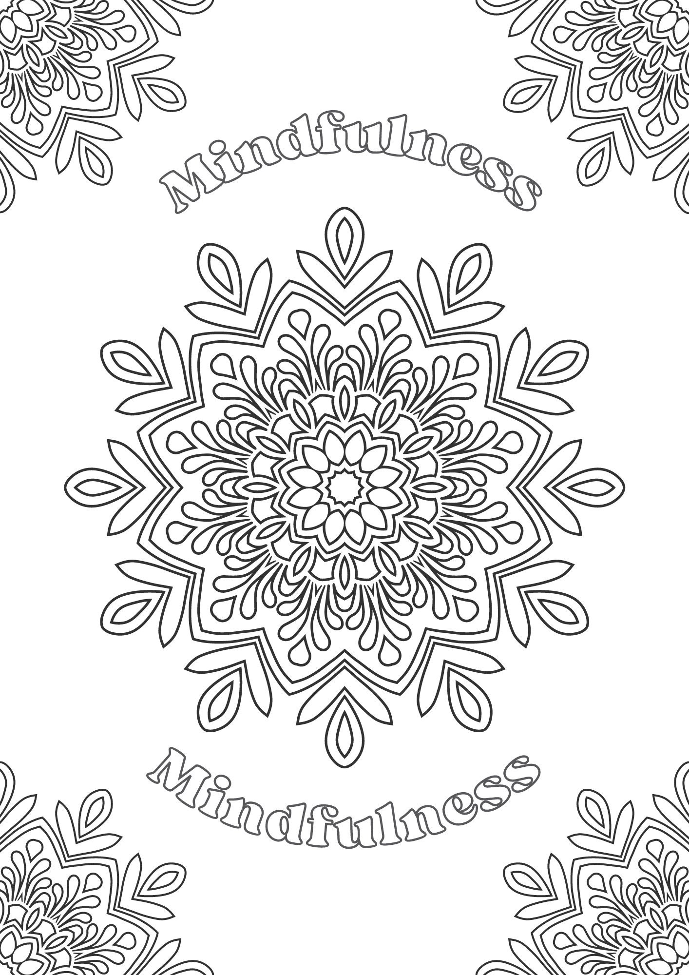 Mindful Colouring Pages for Stress Relief - Etsy UK