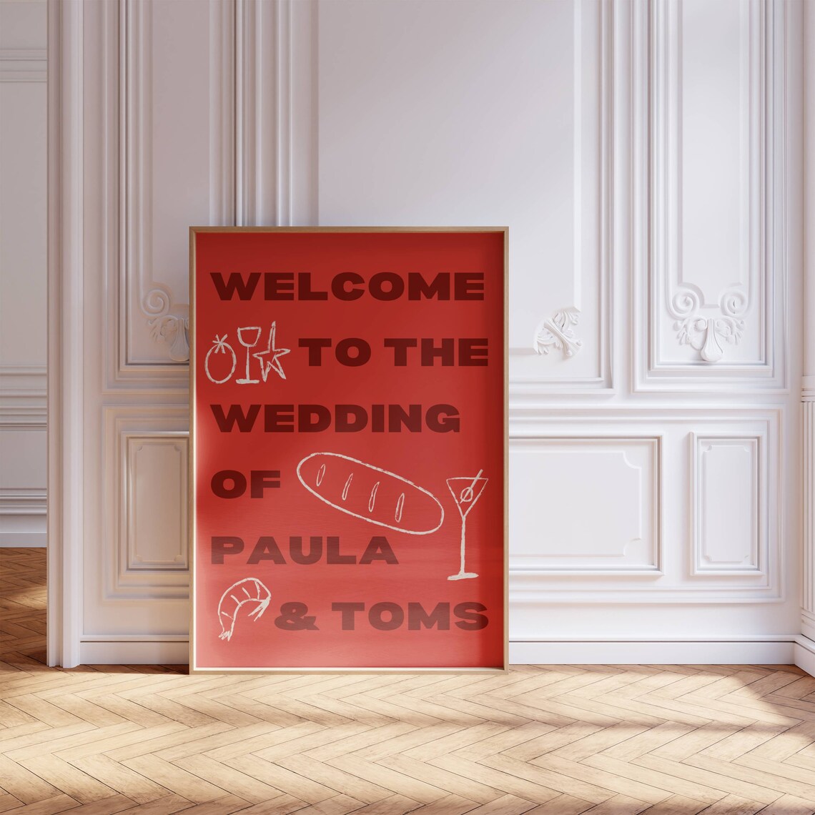 Handwritten Welcome Sign | on the Day Stationery | Hand Drawn ...