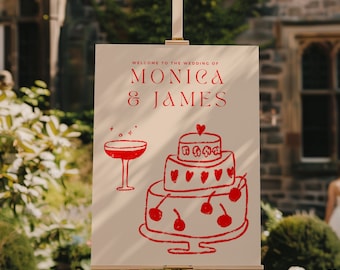 Handwritten Welcome Sign | on the Day Stationery | Hand Drawn ...