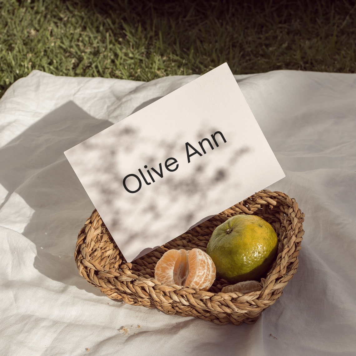 Hand Drawn Name Tags Summer Wedding | Custom Template | on the Day ...