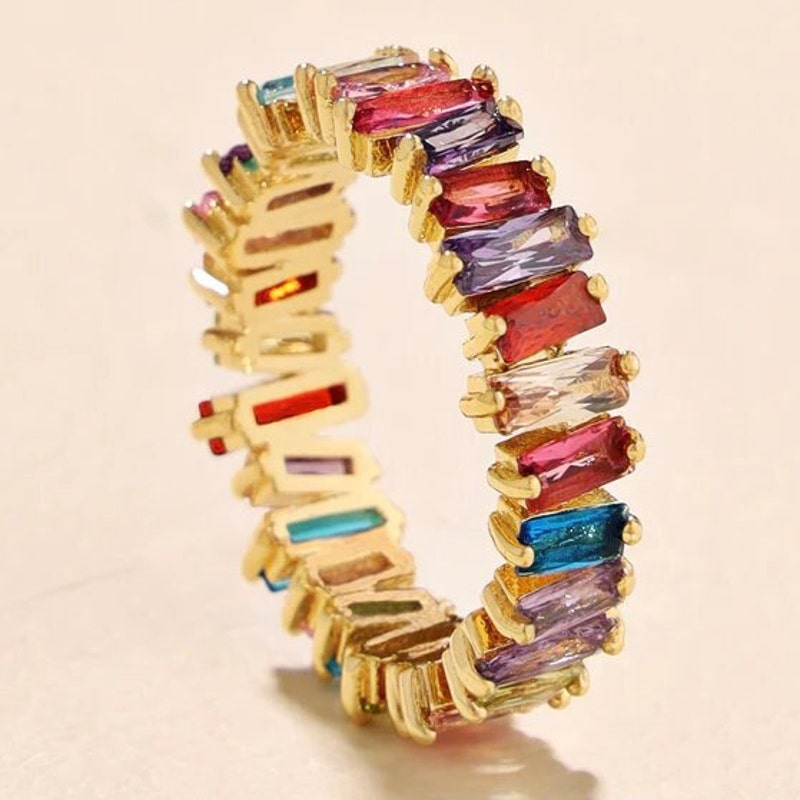 Rainbow Ring - Etsy