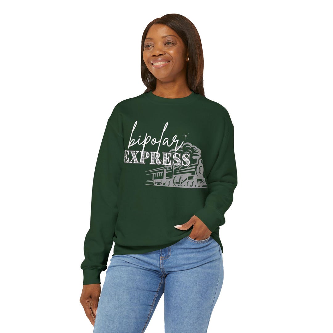 Funny Christmas Sweater | Funny Bipolar Express Sweatshirt | Ugly ...