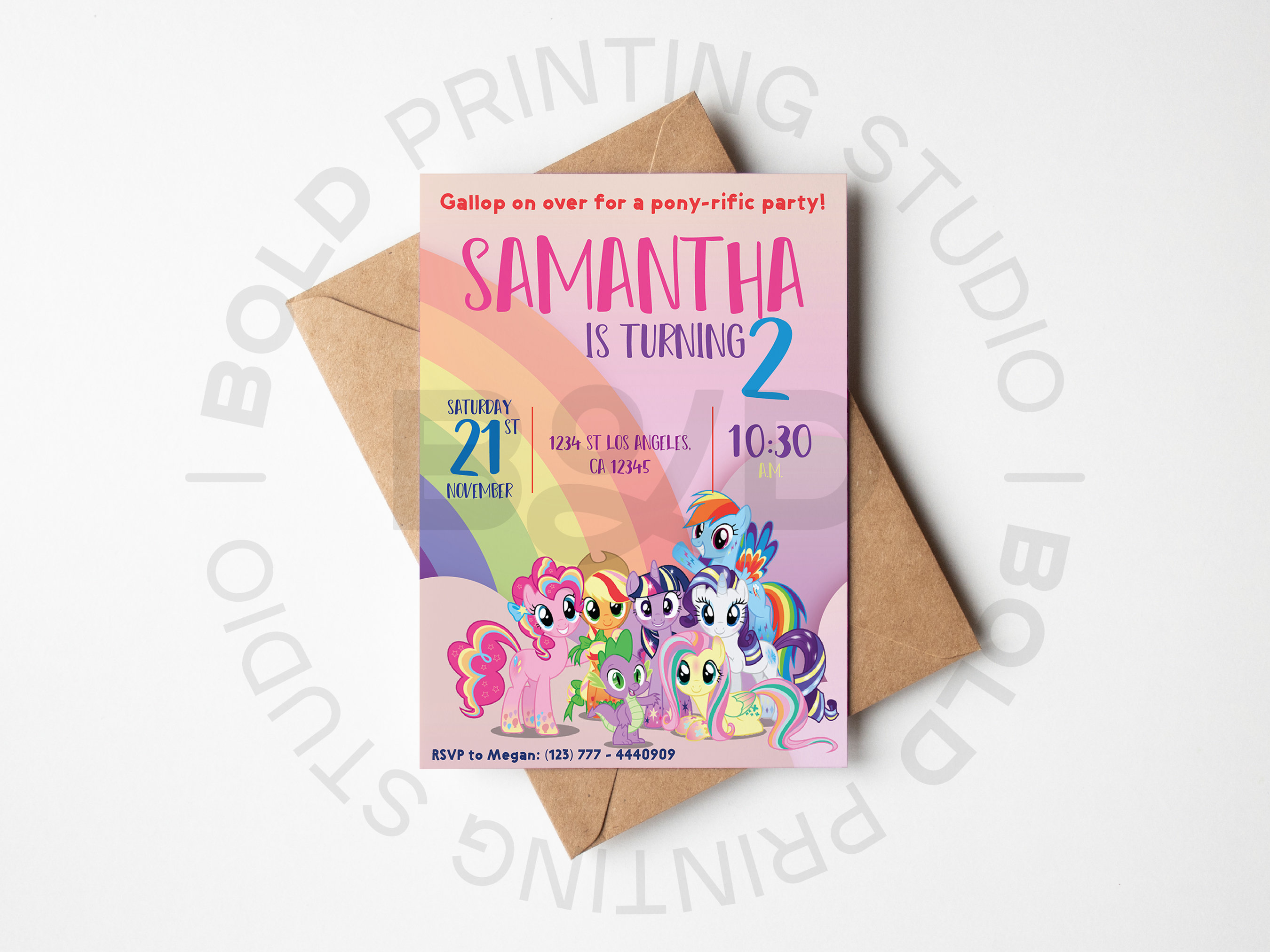 My Little Pony Invitation, Pony Theme Party, My little pony party ...