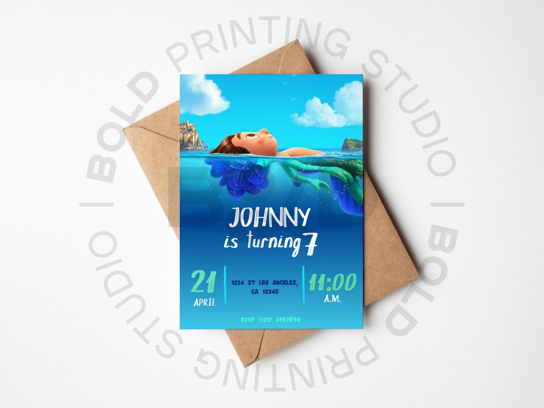 LUCA and Friends Birthday Invitations, Luca Birthday, Kids Printable ...