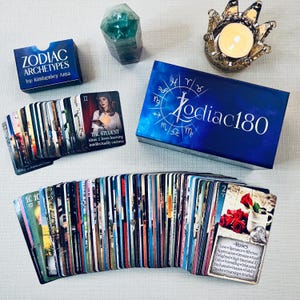 360 Oracle Card Deck Set – In2it Oracle & Zodiac Decks With Keywords ...