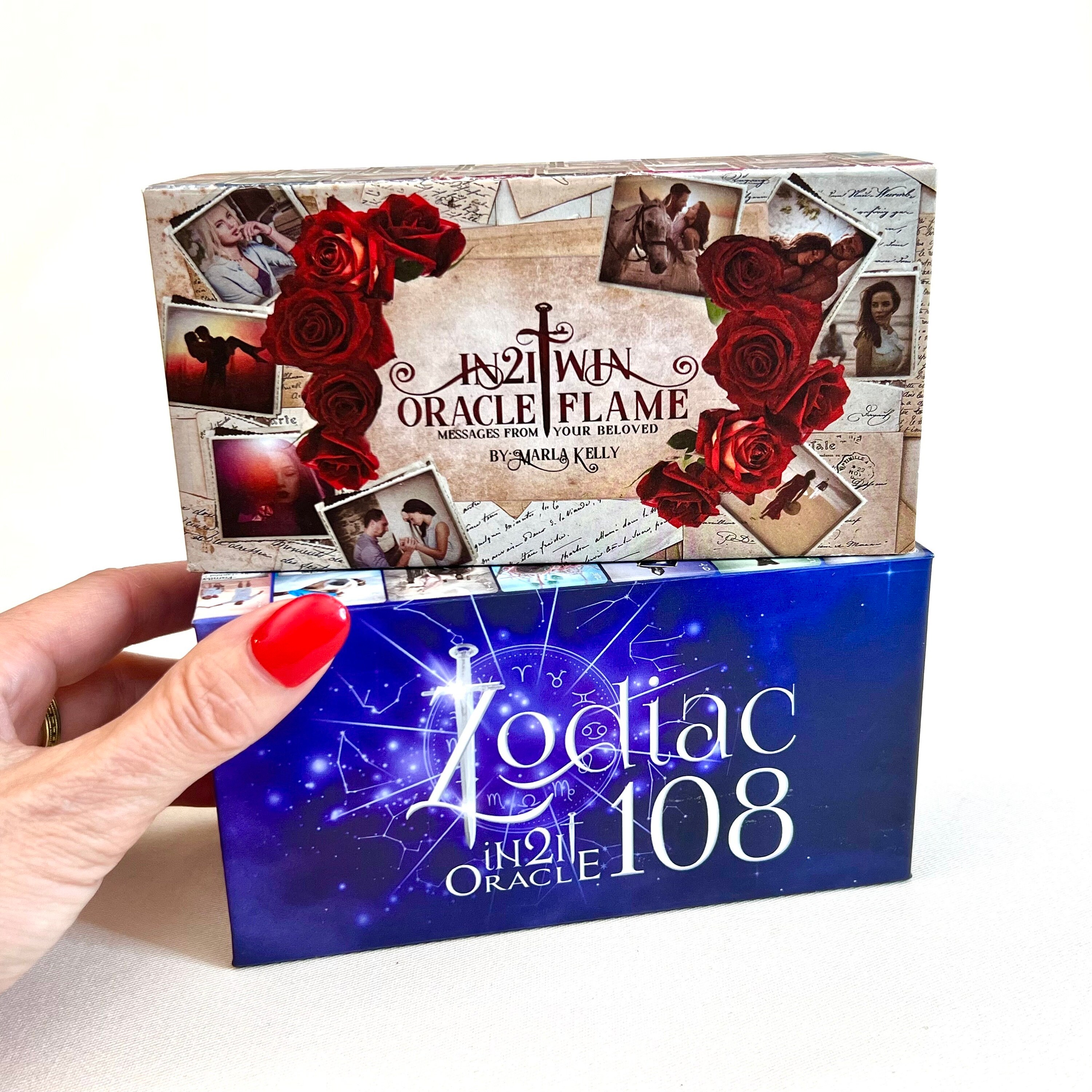 In2it Twin Flame Oracle And Zodiac 108 And Deck Two Deck Bundle Etsy Canada