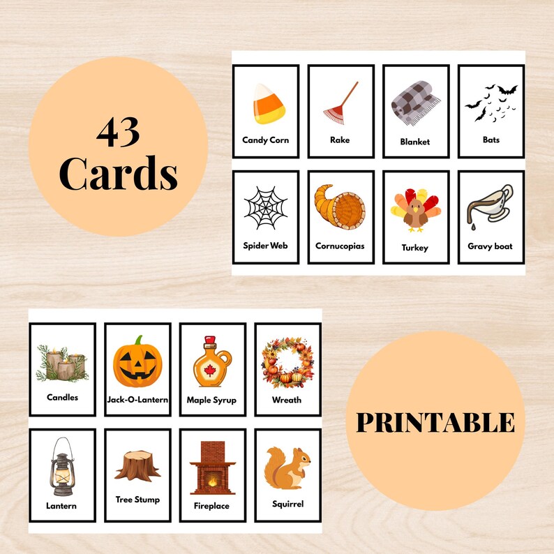 Preschool Flashcards: Montessori Homeschool Printable (digital Download ...