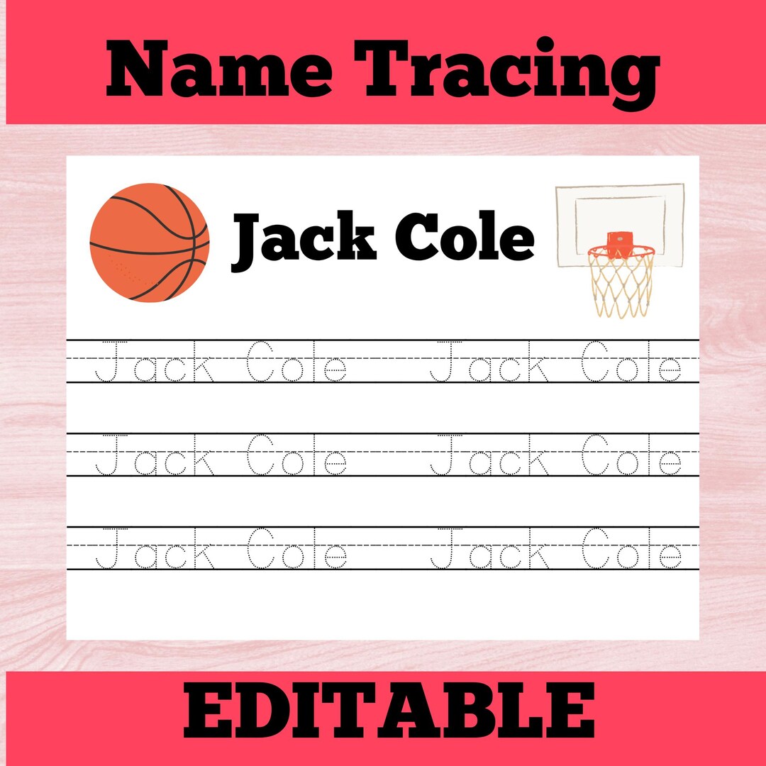 Editable Name Tracing, Custom Name Tracing, Homeschool, Teacher ...
