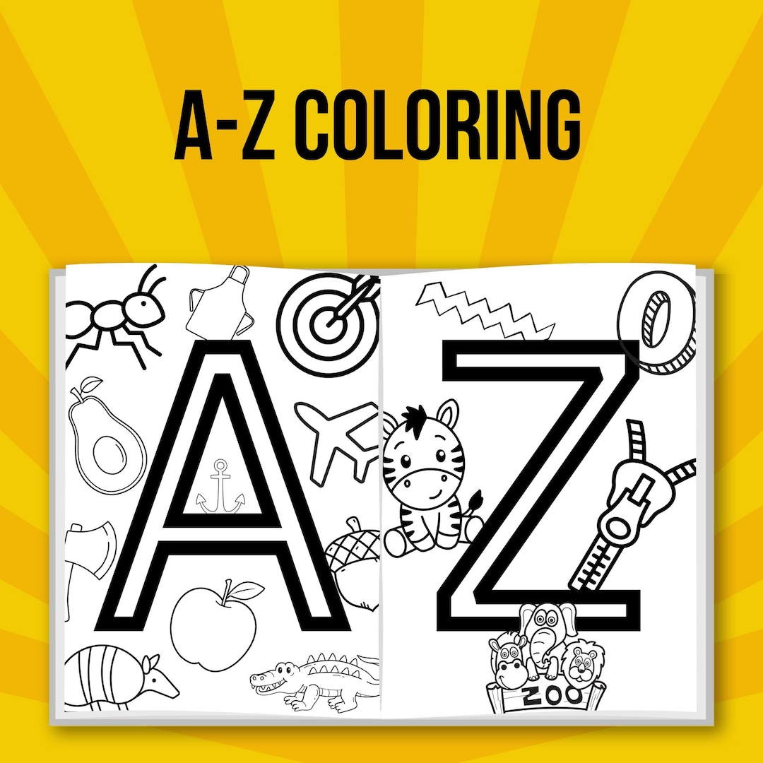 ABC Printable Coloring, Printable Preschool Worksheet, Baby Alphabet ...