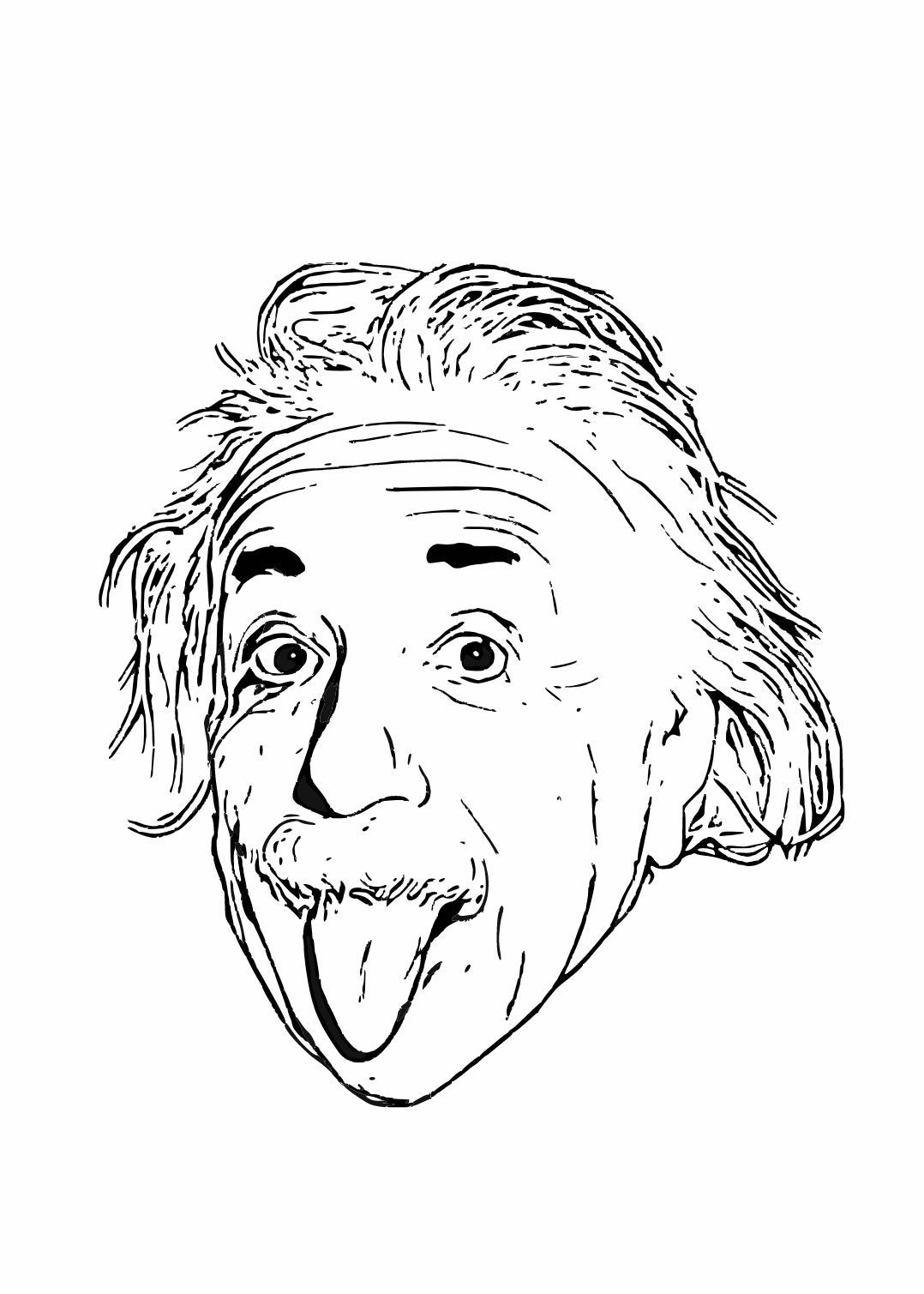 Albert Einstein | Albert Einstein Silhouette | Einstein Tongue Out ...