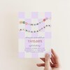 Editable Friendship Bracelet Invitation, Girl Birthday Bead Bracelet ...