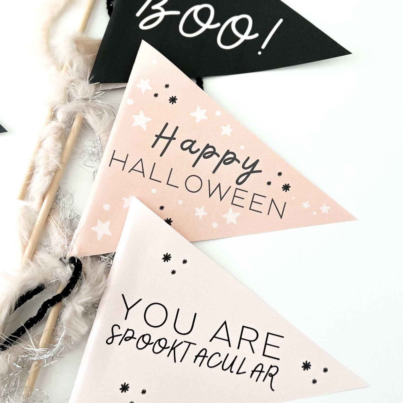 Halloween Pennant Flags | Instant Download | Printable DIY Decor - Etsy