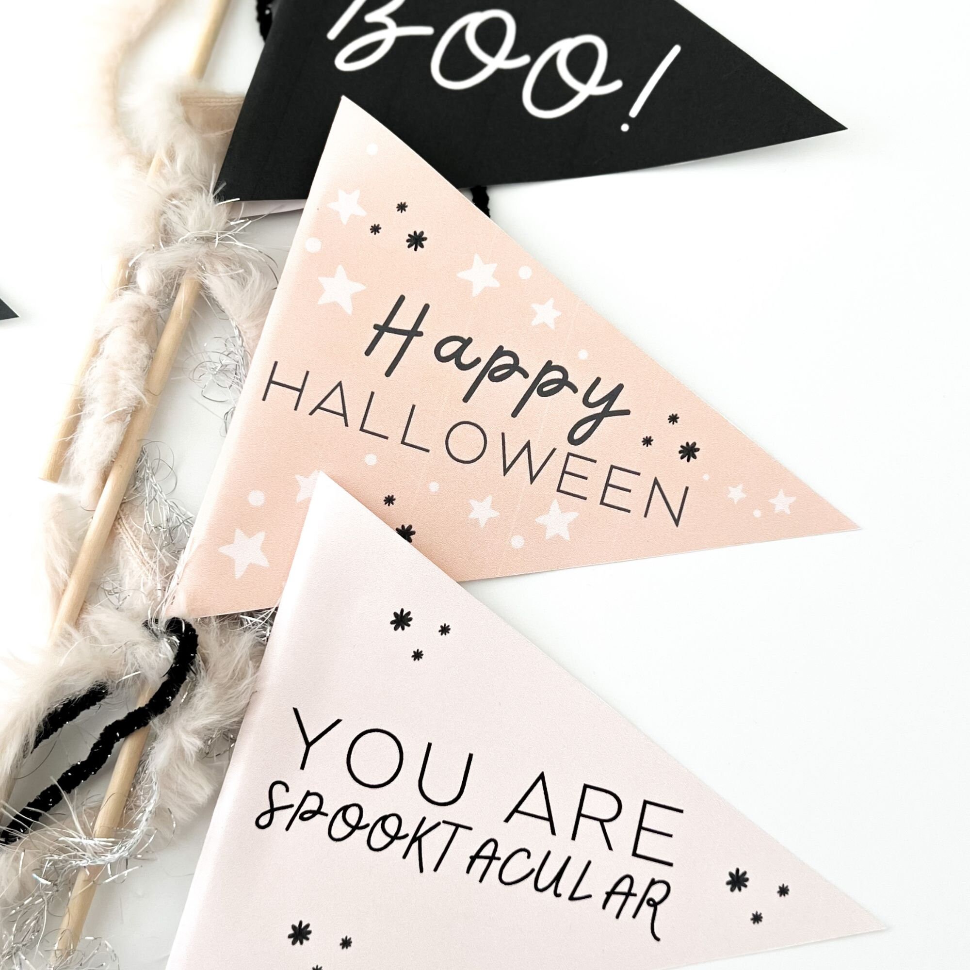 Halloween Pennant Flags | Instant Download | Printable DIY Decor - Etsy