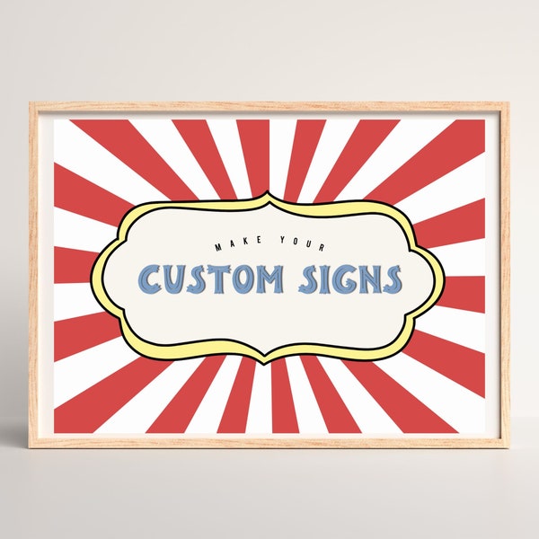 Circus Sign - Etsy