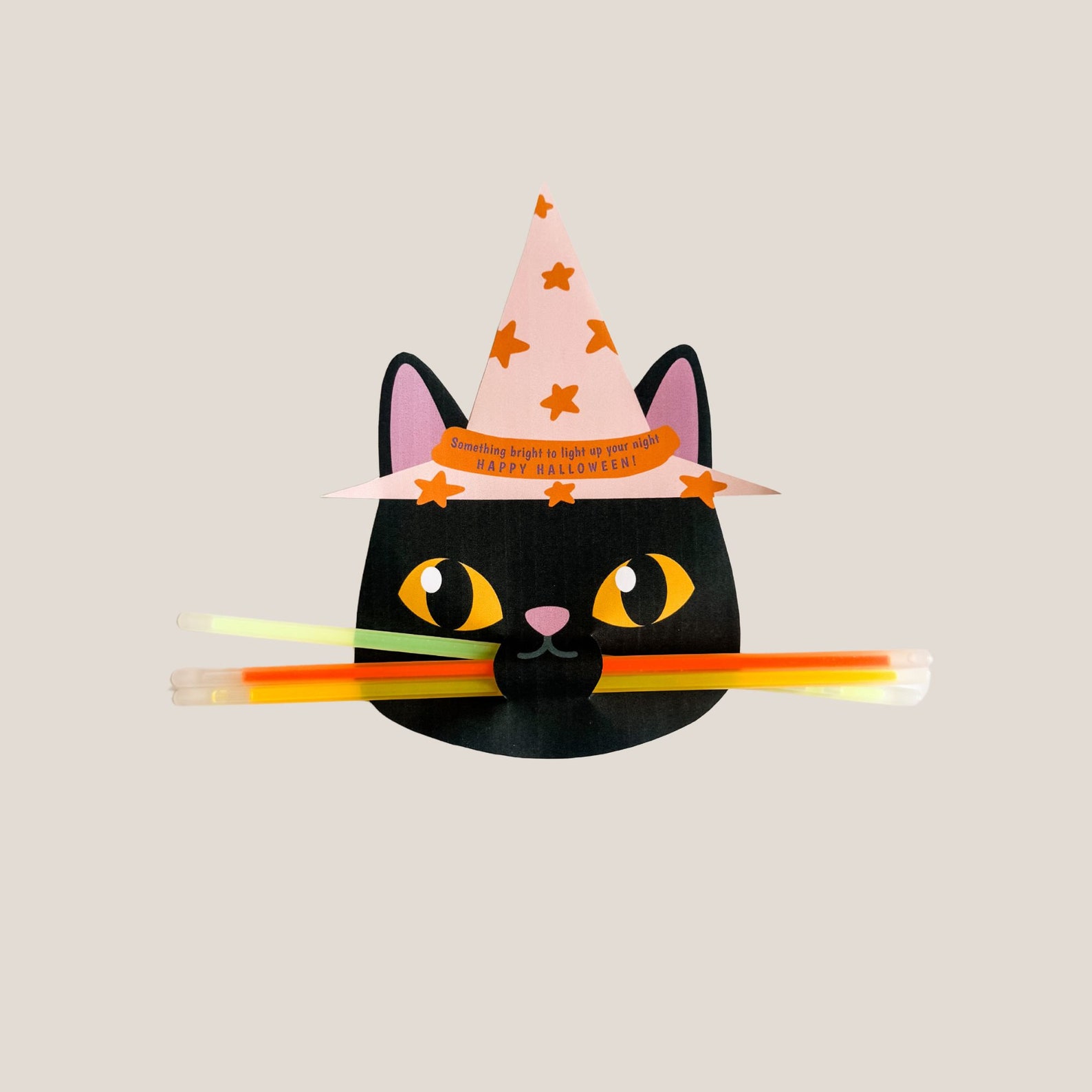 Halloween Black Cat Printable Editable Favor Card | Digital Download - Etsy