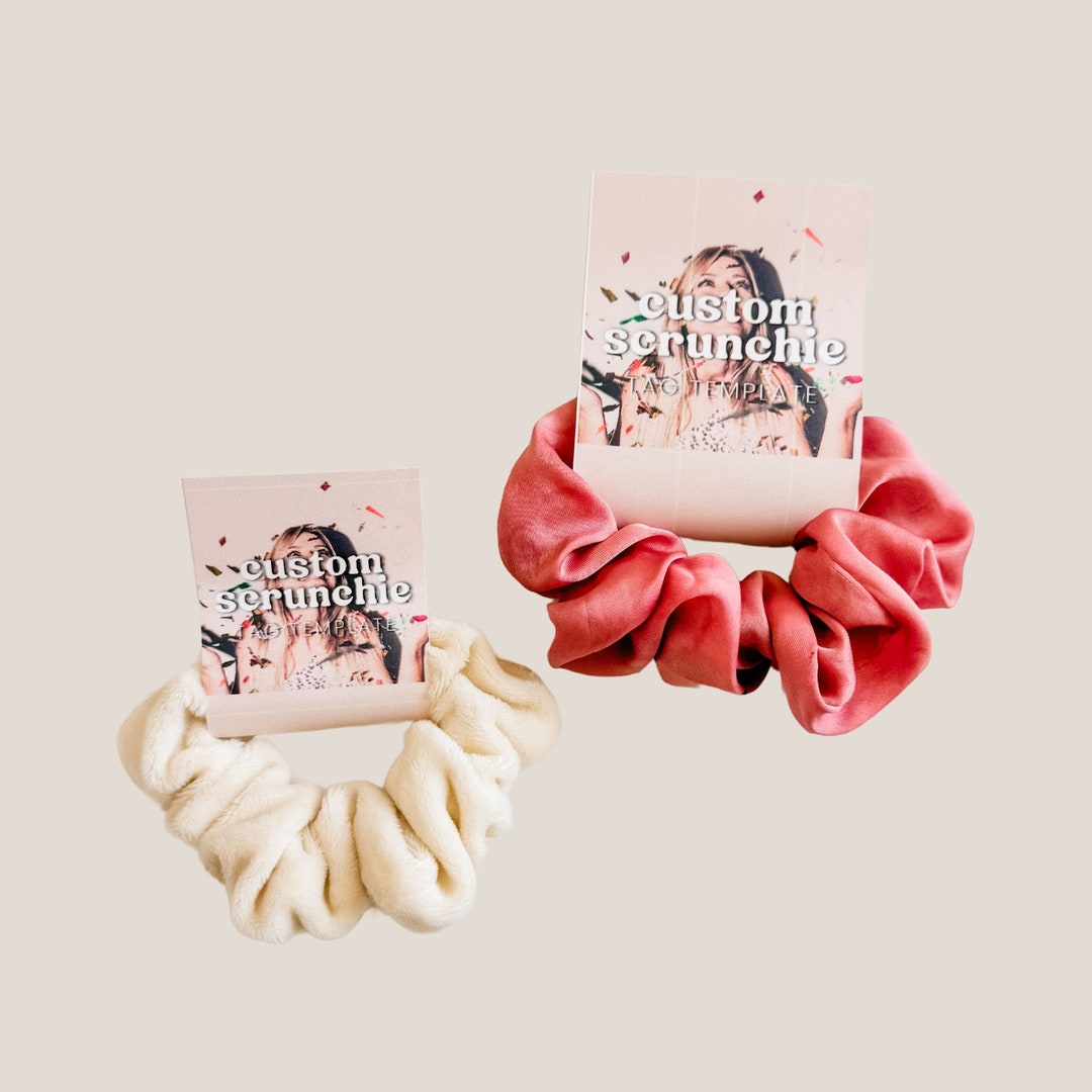 Editable Scrunchie Tag Template | Business Tag | Party Favor | Editable ...