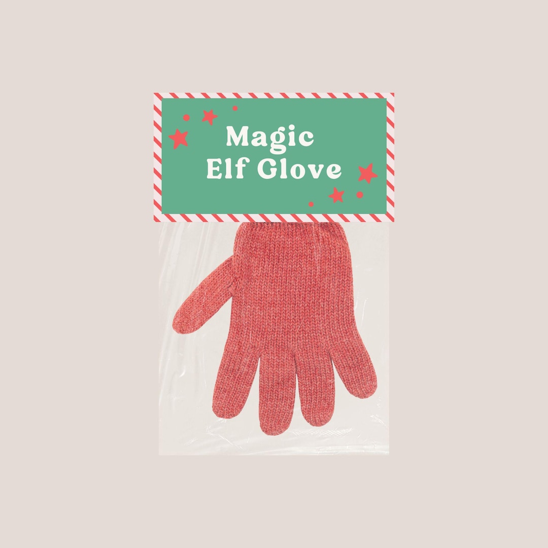 Magic Elf Glove Tag | Printable Instant Download | GLOVE NOT INCLUDED ...
