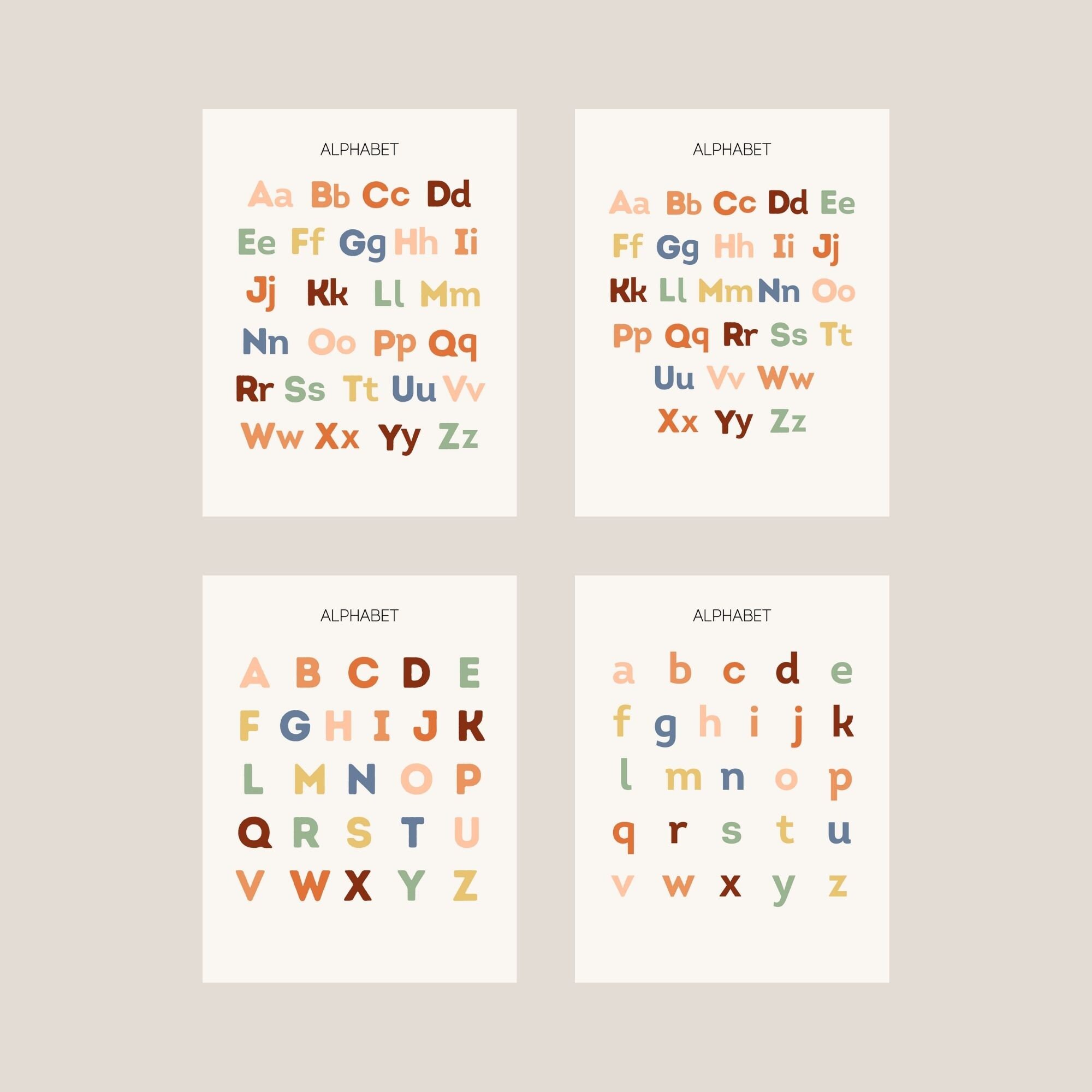 BOHO Educational Poster Bundle Instant Download Printable Homeschool ...