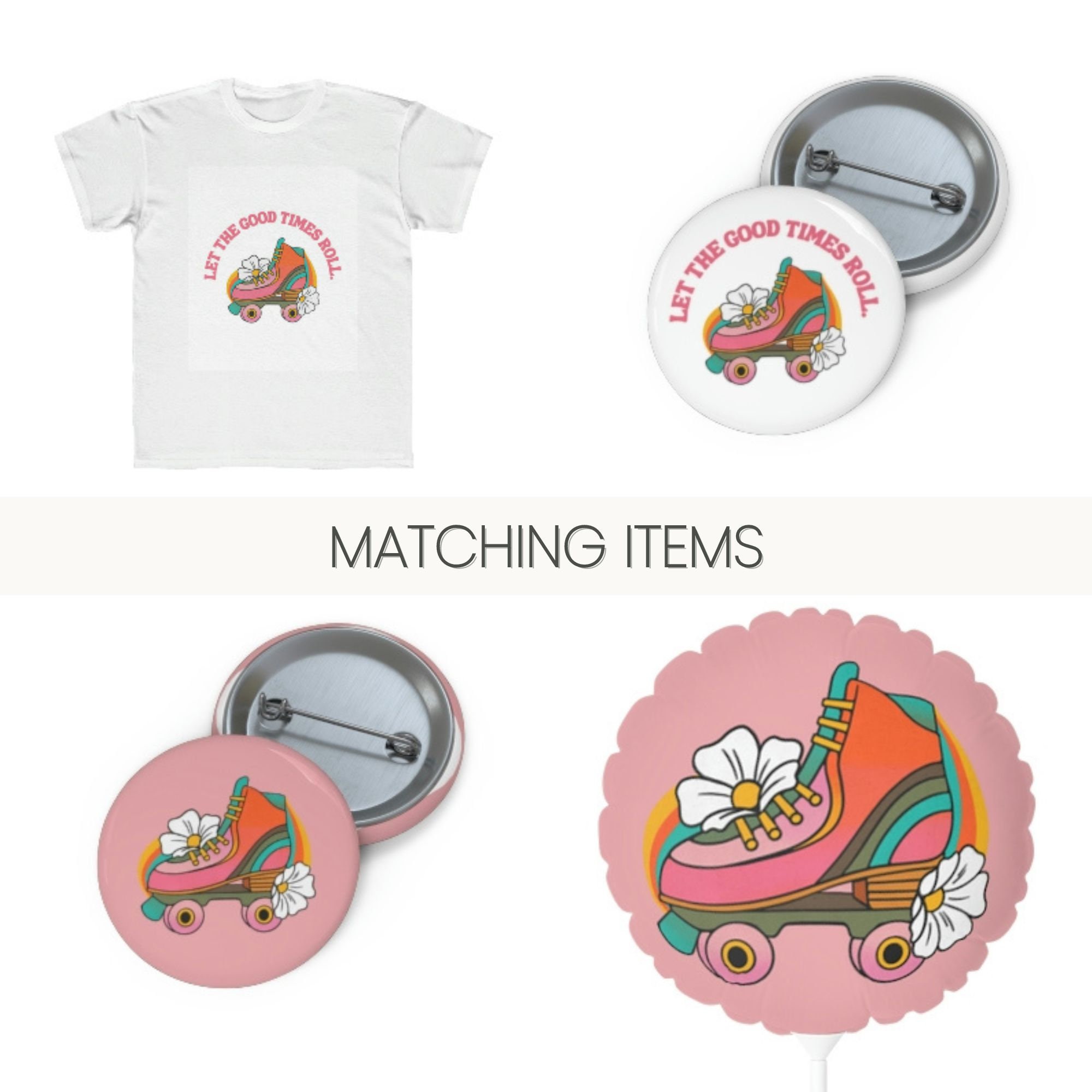 Let's Roll Roller Skating Party Welcome Sign Editable on Corjl Digital ...