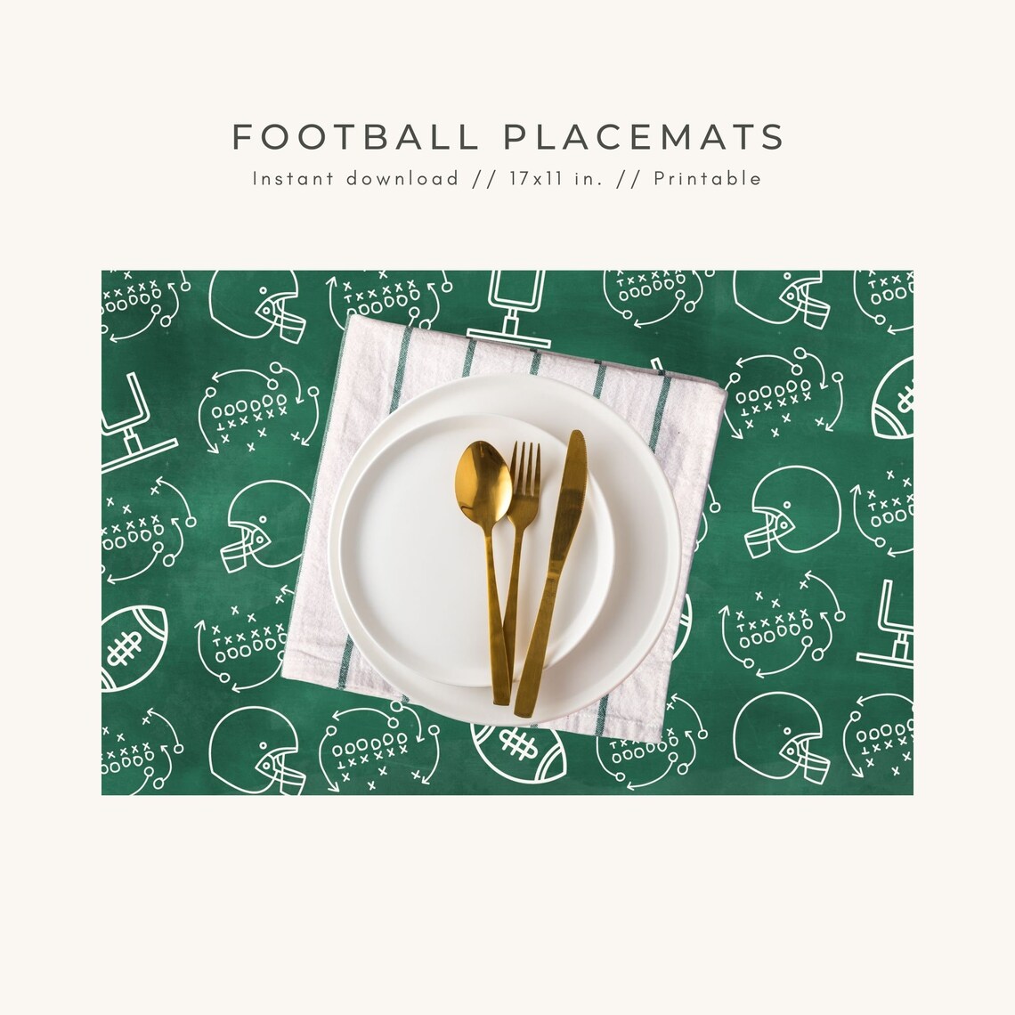 Football Party Placemats • Football Party Printable • Football Party ...