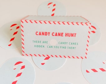 Candy Cane Flashlight Scavenger Hunt, Christmas Activity, Candy Cane ...