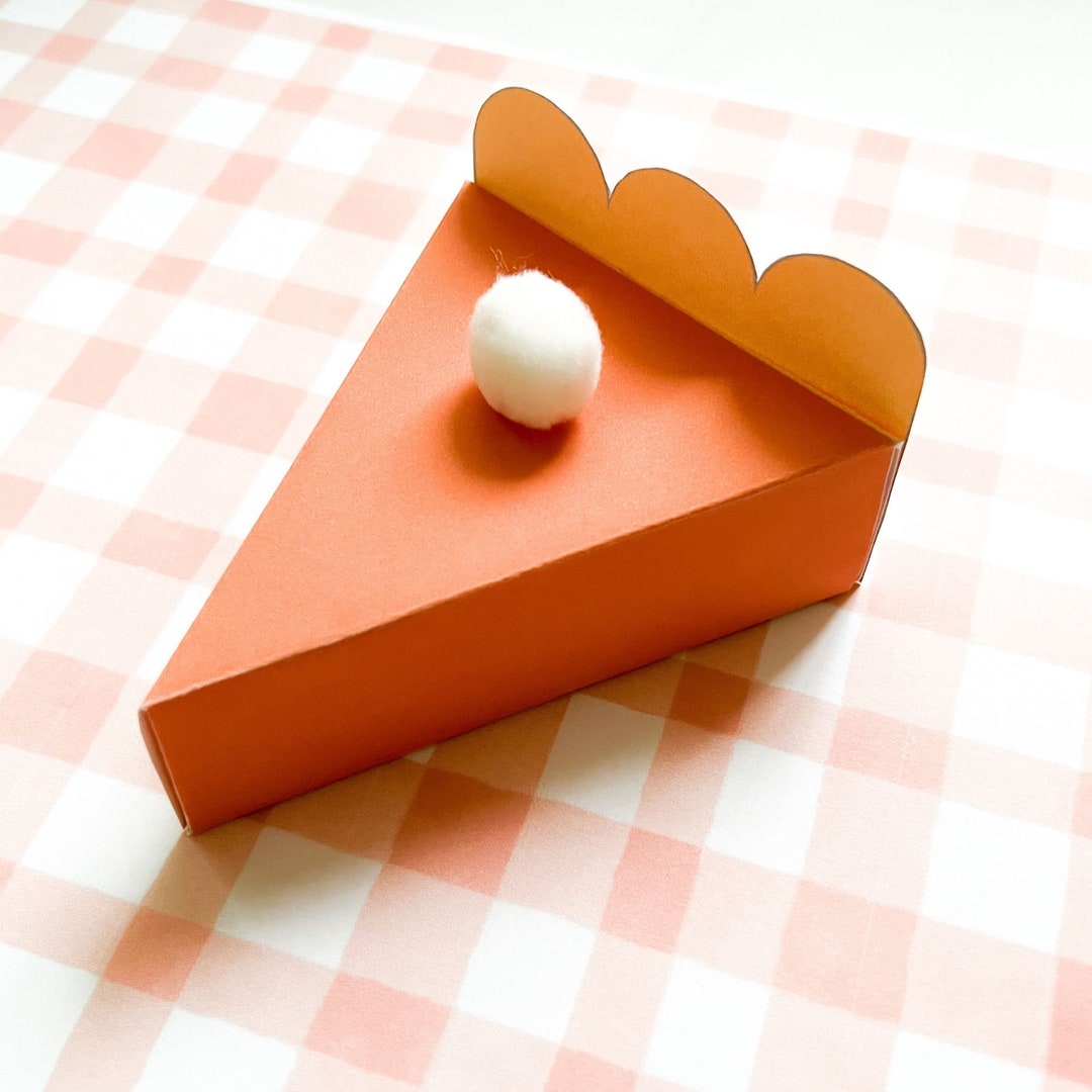 Pumpkin Pie Favor Box | Instant Download - Etsy