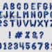 Balloons Font PNG Font Glossy Blue Balloons Alphabet Font, Newspaper ...