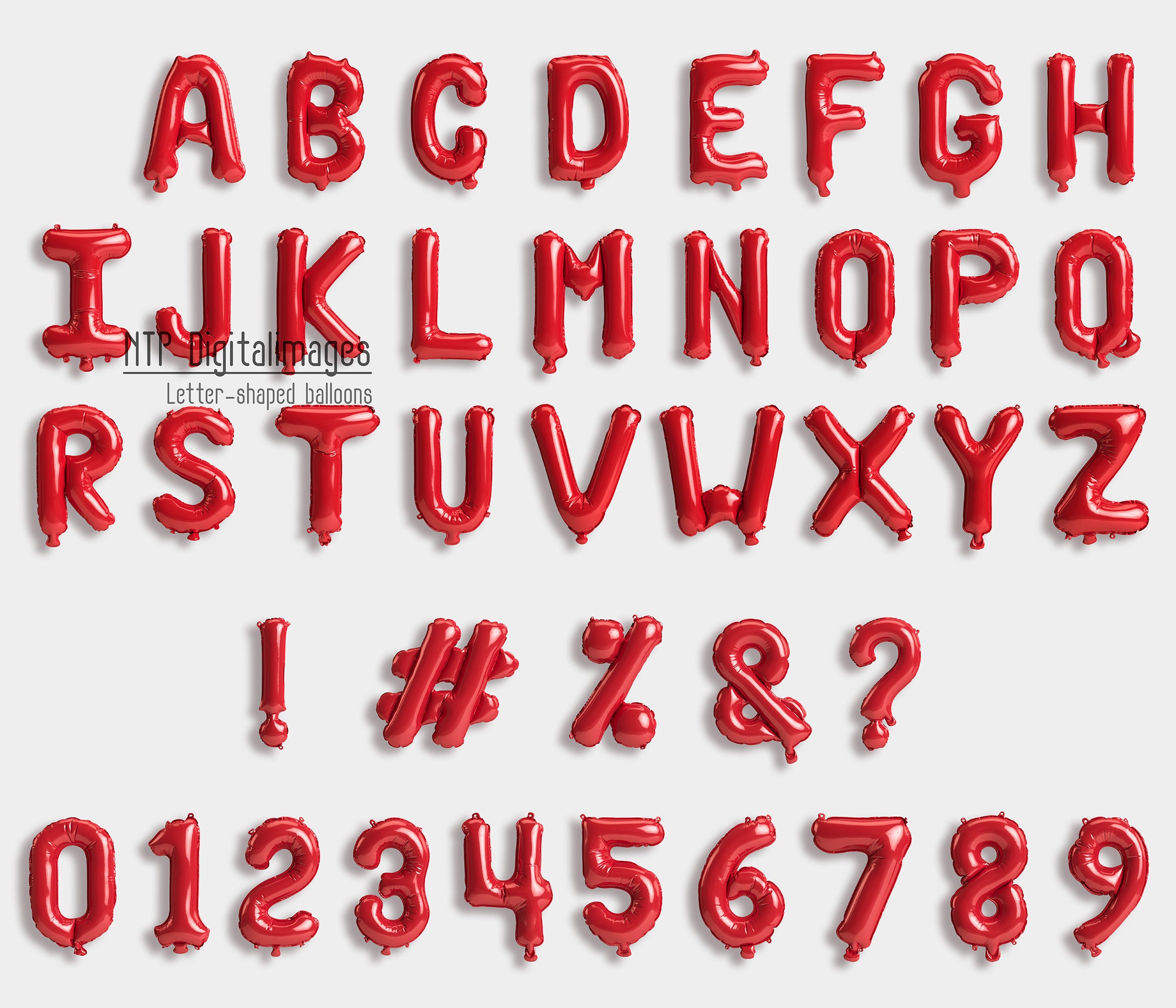 Balloons Font PNG Font Red Balloons Alphabet Font, Newspaper PNG, Font ...