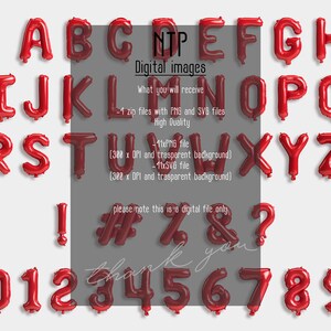 Balloons Font PNG Font Red Balloons Alphabet Font, Newspaper PNG, Font ...