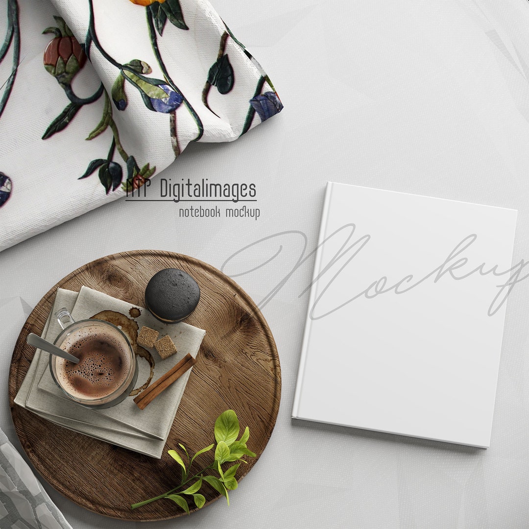 Bedroom Scene Book Cover Mockup: Top-down View (PSD, JPEG Digital ...