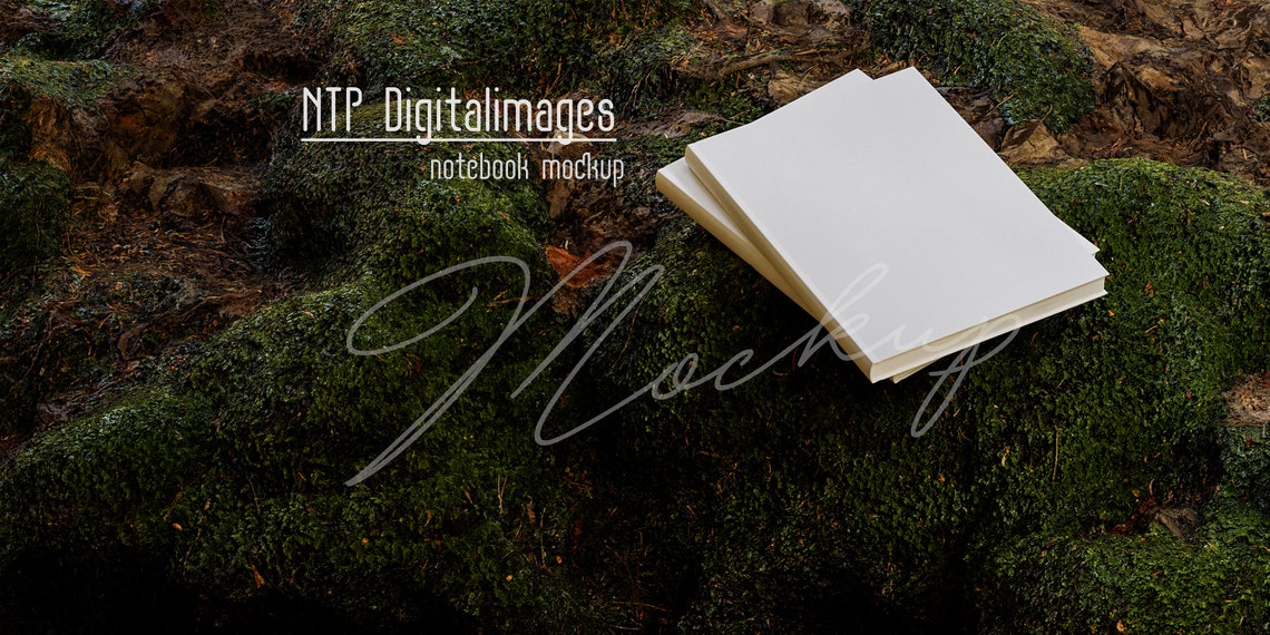 Natural Book Cover Mockup: Forest Scene (PSD, JPEG) - Etsy