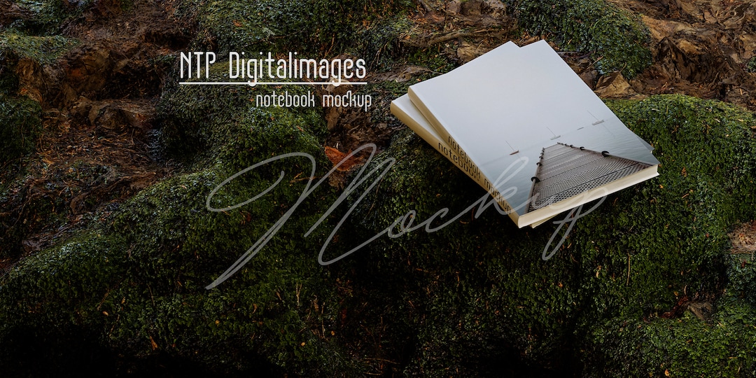 Natural Book Cover Mockup: Forest Scene (PSD, JPEG) - Etsy