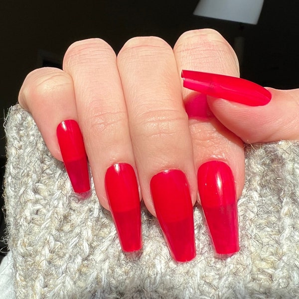 Coffin Shaped Nails - Etsy