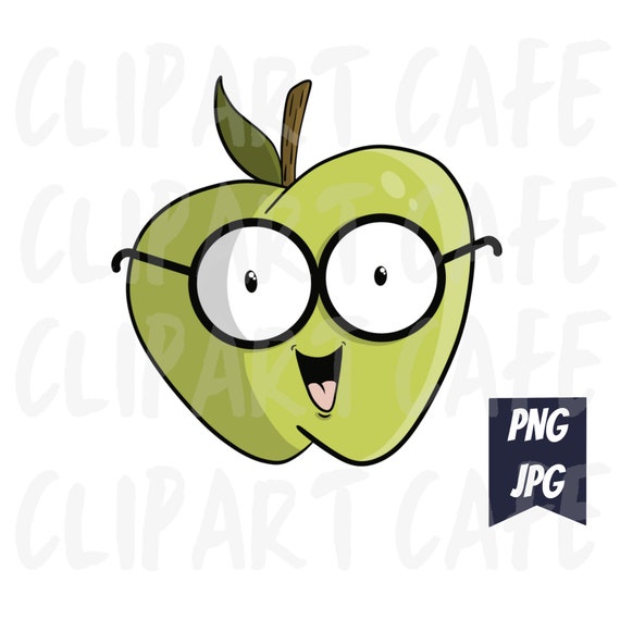 Apple Clipart Commercial Use Fruit Clipart Apple PNG | Etsy